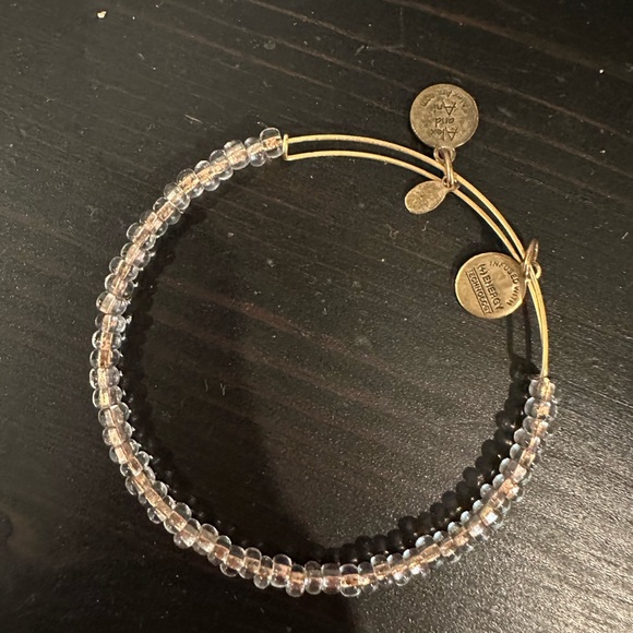 Alex and Ani | Jewelry | Alex And Ani Gold And Pink Bead Bangle | Poshmark